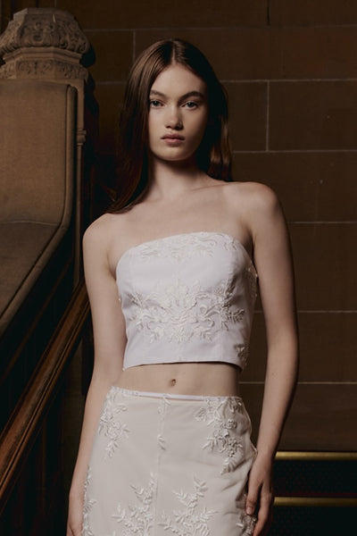 Calligraphy White Lace Bodice by macgraw