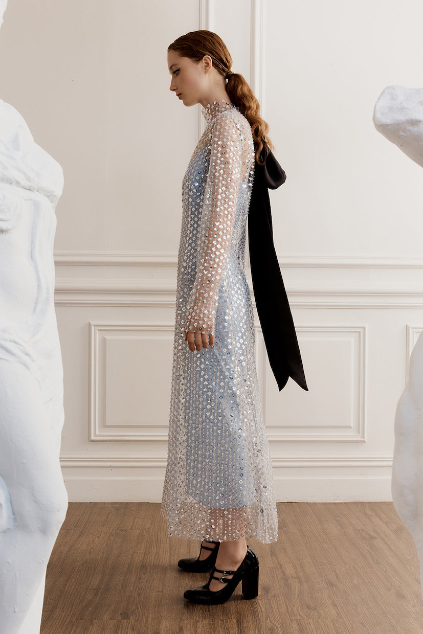 Perception silver sequin dress by macgraw